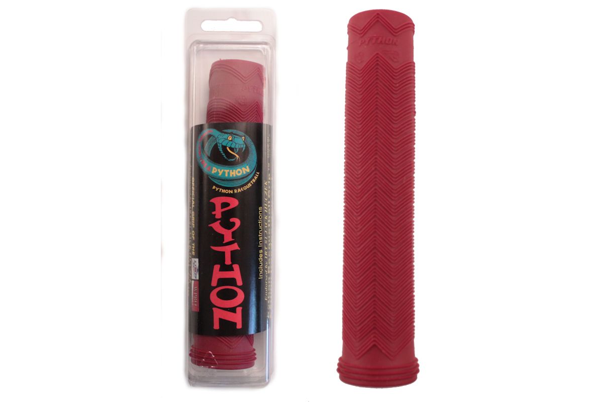 Python Grip (Maroon) Packaged | Python Racquetball
